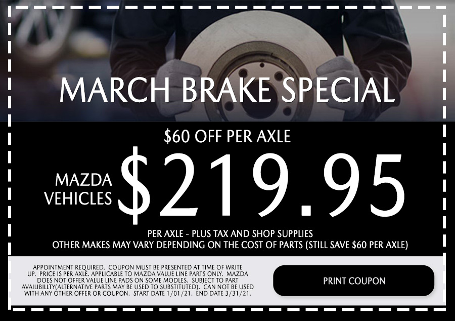 Brake Special - Boniface Hiers Mazda